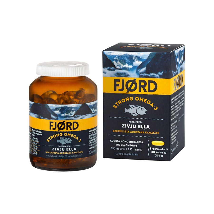 FJORD STRONG Omega-3 fish oil capsules N80 | Lorande