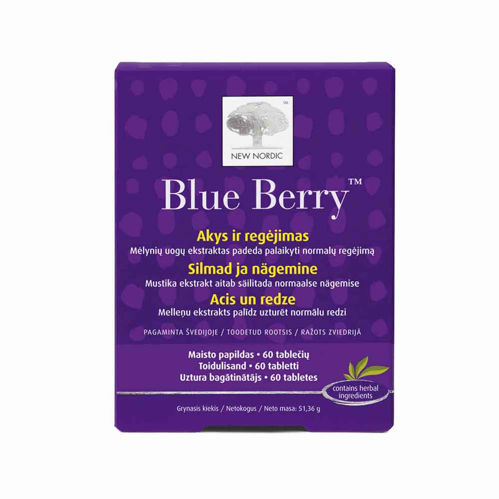 New Nordic Blue Berry tablets N60 | Lorande